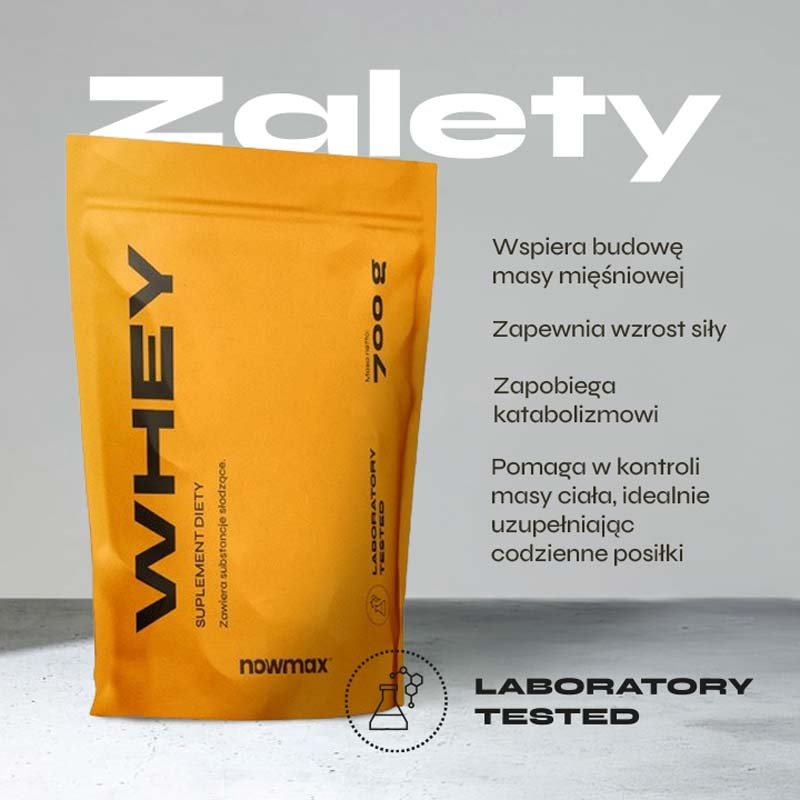 nowmax® WPC Whey Protein - Kompleks Białkowy 700 g - cena 29,90 zł | Sklep.sport-max.pl