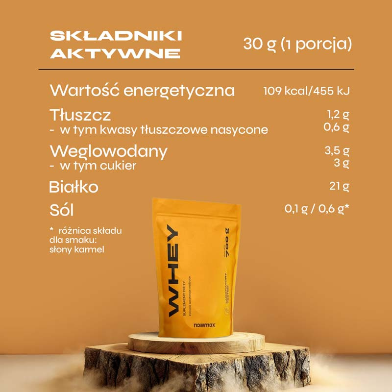 nowmax® WPC Whey Protein - Kompleks Białkowy 700 g - cena 29,90 zł | Sklep.sport-max.pl