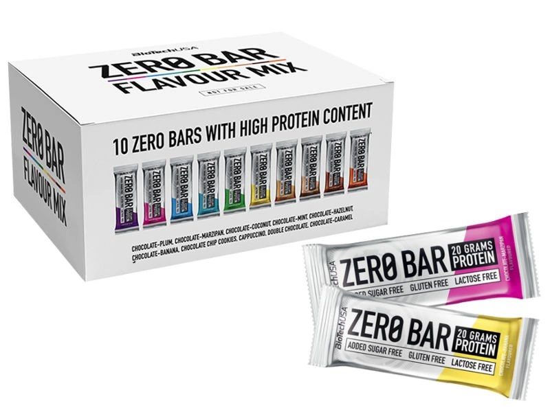 BIOTECH ZERO BAR 10x50g - cena 64,99 zł | Sklep.sport-max.pl